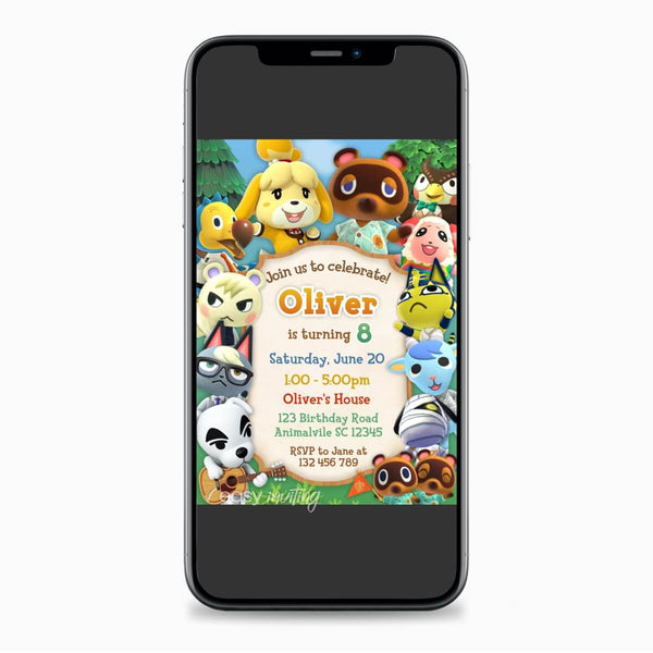 Animal Crossing Birthday Invitation – Easy Inviting
