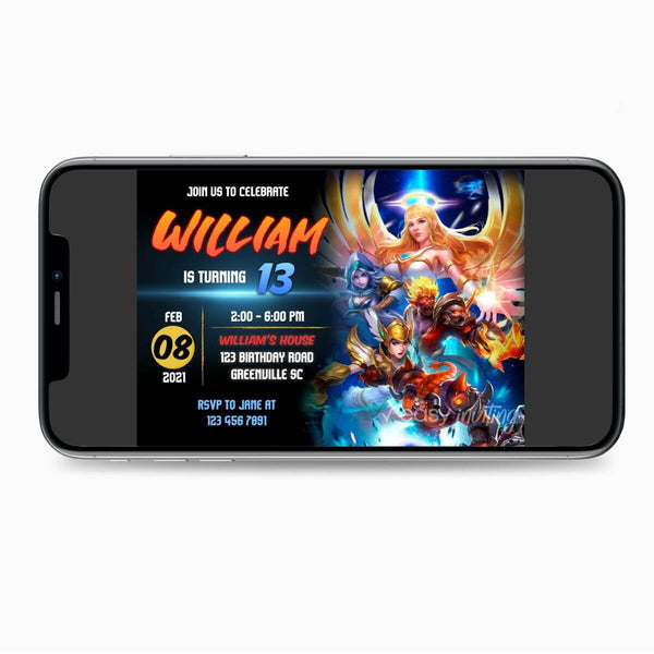 Mobile Legends: Bang Bang Birthday Invitation - Easy Inviting