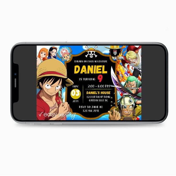 One Piece Birthday Invitation – Easy Inviting