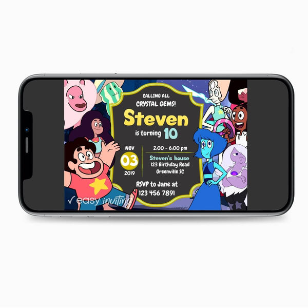 Steven Universe Birthday Invitation – Easy Inviting